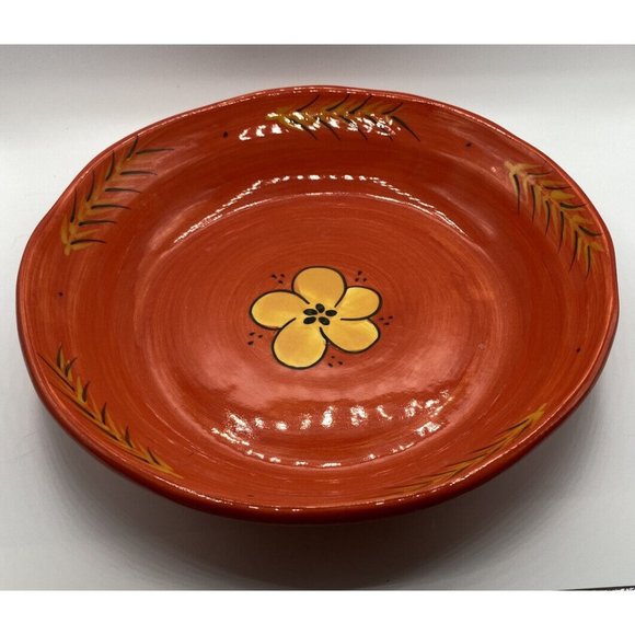 Foreside | Dining | 9 Foreside Pottery Hand Painted Serving Bowl Red ...